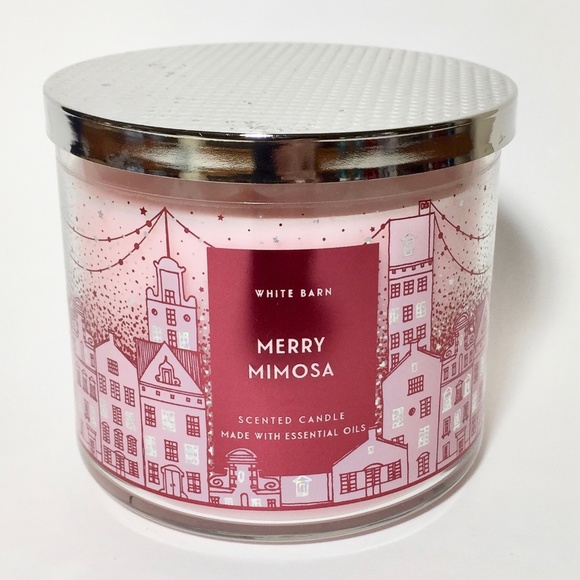 Bath & Body Works | Accents | Merry Mimosa 3 Wick Candle Price Firm ...